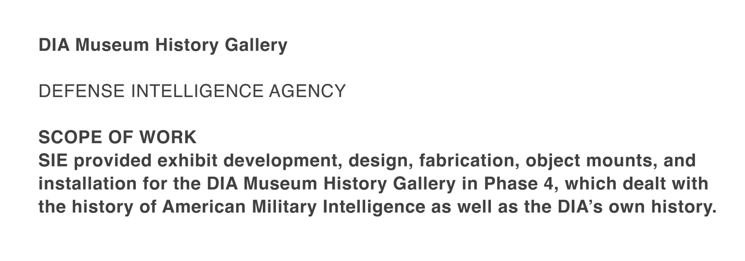 DIA Museum History Gallery - Smithsonian Exhibits